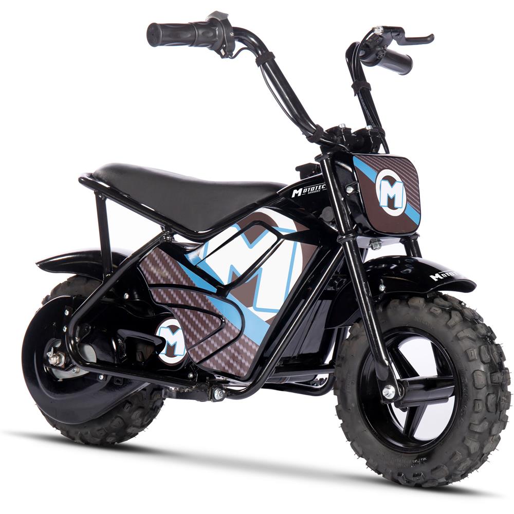 MotoTec 24v 250w Electric Powered Mini Bike Black – Dirt Moto Bikes